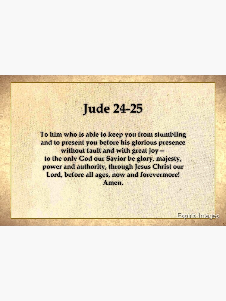 "Jude 24-25" Poster for Sale by Espirit-Images | Redbubble