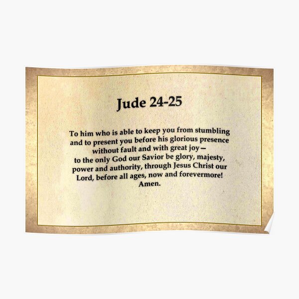 "Jude 24-25" Poster for Sale by Espirit-Images | Redbubble