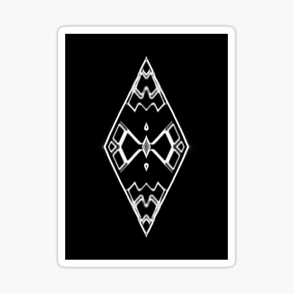"Black and White Diamond" Sticker for Sale by aarty | Redbubble