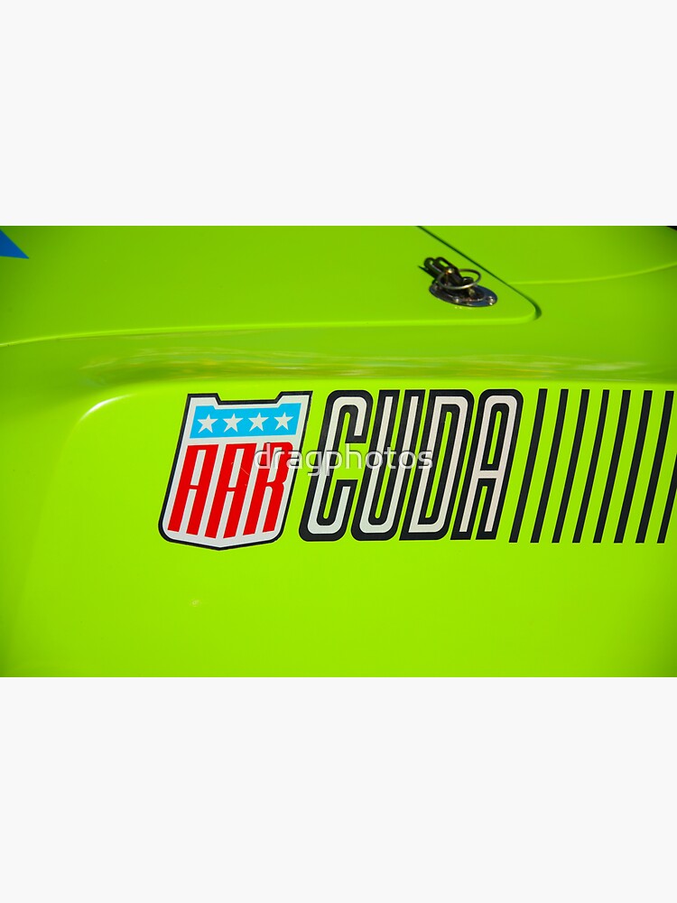 "AAR CUDA CHARGER GREEN HEMI MOPAR" Sticker for Sale by dragphotos ...