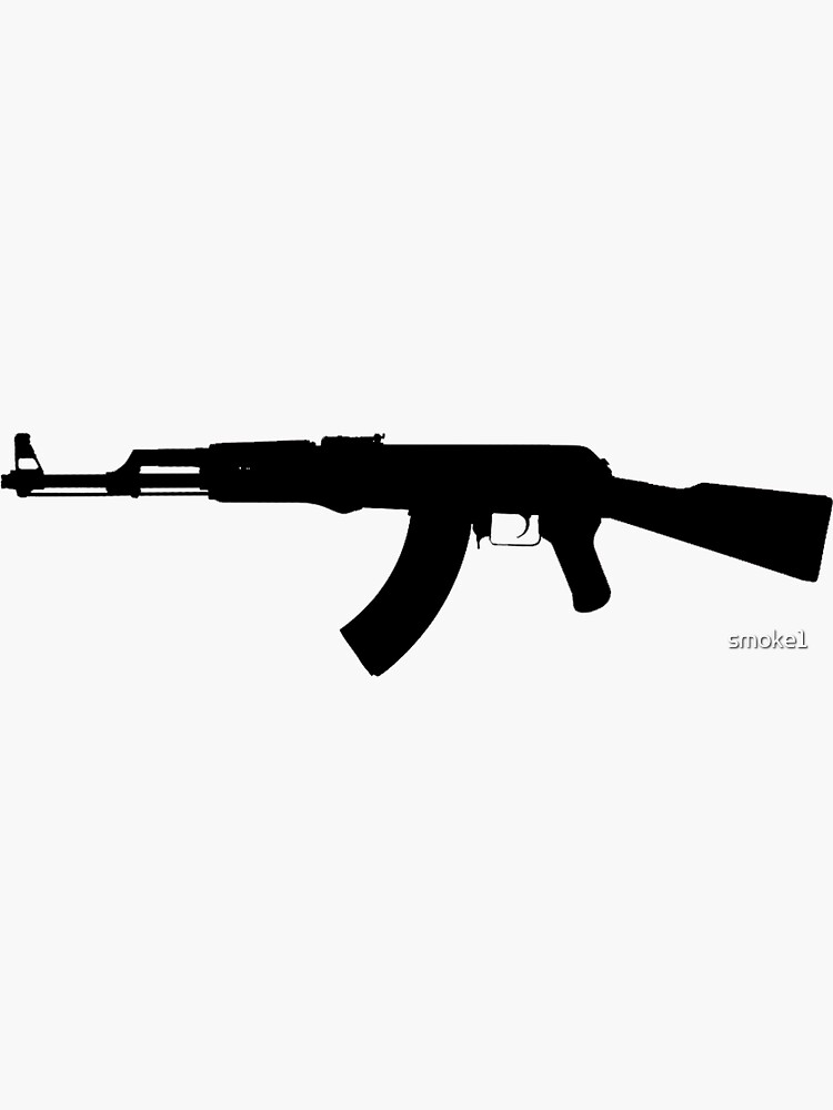 "AK 47" Sticker for Sale by smoke1 | Redbubble