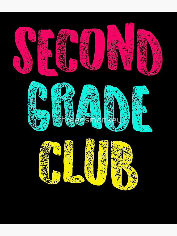 "Second Grade Design Second Grade Club Light Cute Gift 2nd Teacher ...