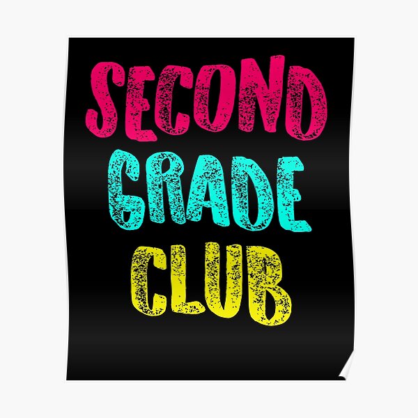 "Second Grade Design Second Grade Club Light Cute Gift 2nd Teacher ...