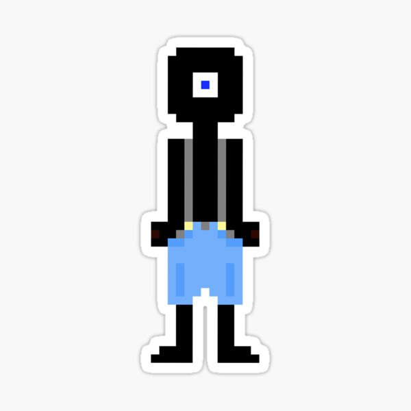 "PIXEL ALIEN" Sticker for Sale by Finlay1Hunter | Redbubble