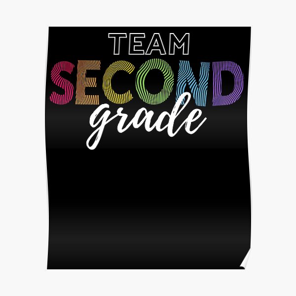 Póster «Equipo de diseño de segundo grado Regalo lindo de segundo grado ...