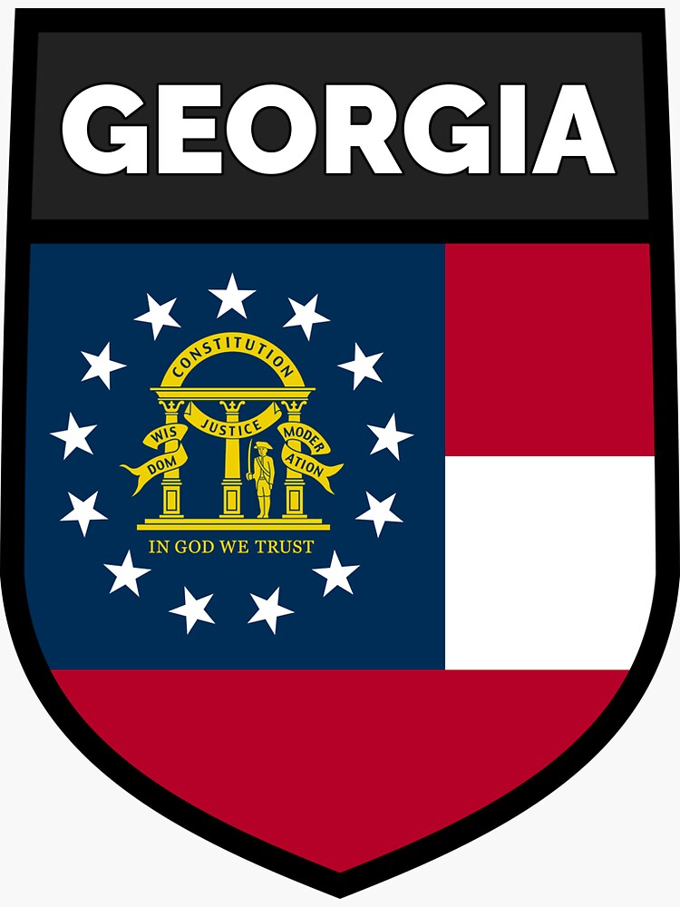 "GEORGIA BADGE" Sticker by dreamyguy | Redbubble