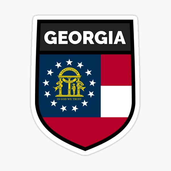 "GEORGIA BADGE" Sticker by dreamyguy | Redbubble