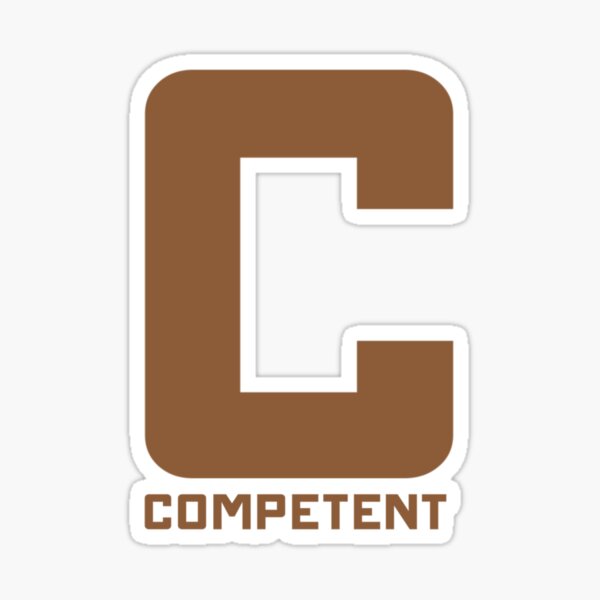 "competent" Sticker by -Nightsky- | Redbubble
