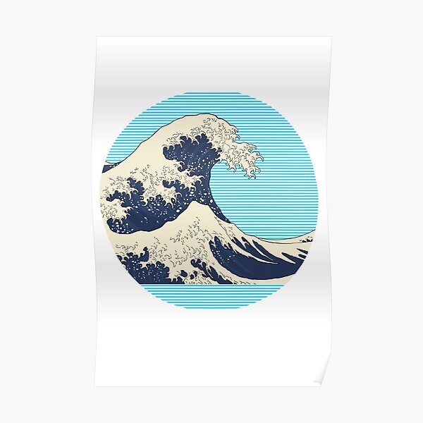"Big Wave Design " Poster for Sale by SimpleDees | Redbubble