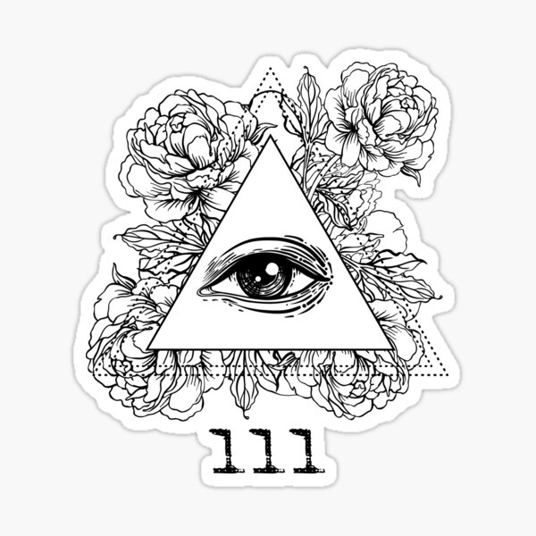 Pegatina «Número místico 111» de Amanda-Lakey | Redbubble