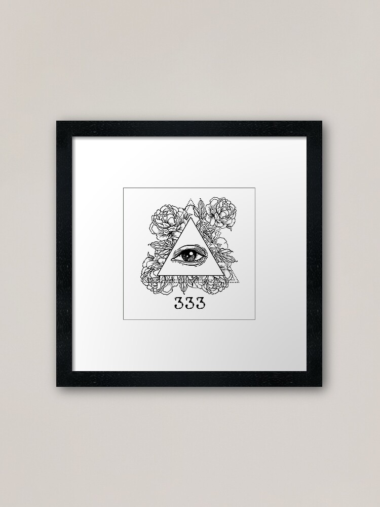 "Mystic Number 333" Framed Art Print for Sale by Amanda-Lakey | Redbubble
