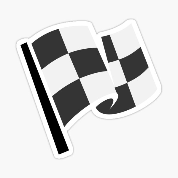 "Checkered Flag" Sticker for Sale by Reethes | Redbubble