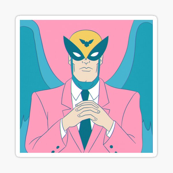 Harvey Birdman Stickers | Redbubble