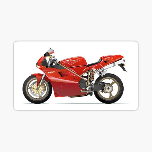 "Ducati 916" Sticker by Macky | Redbubble
