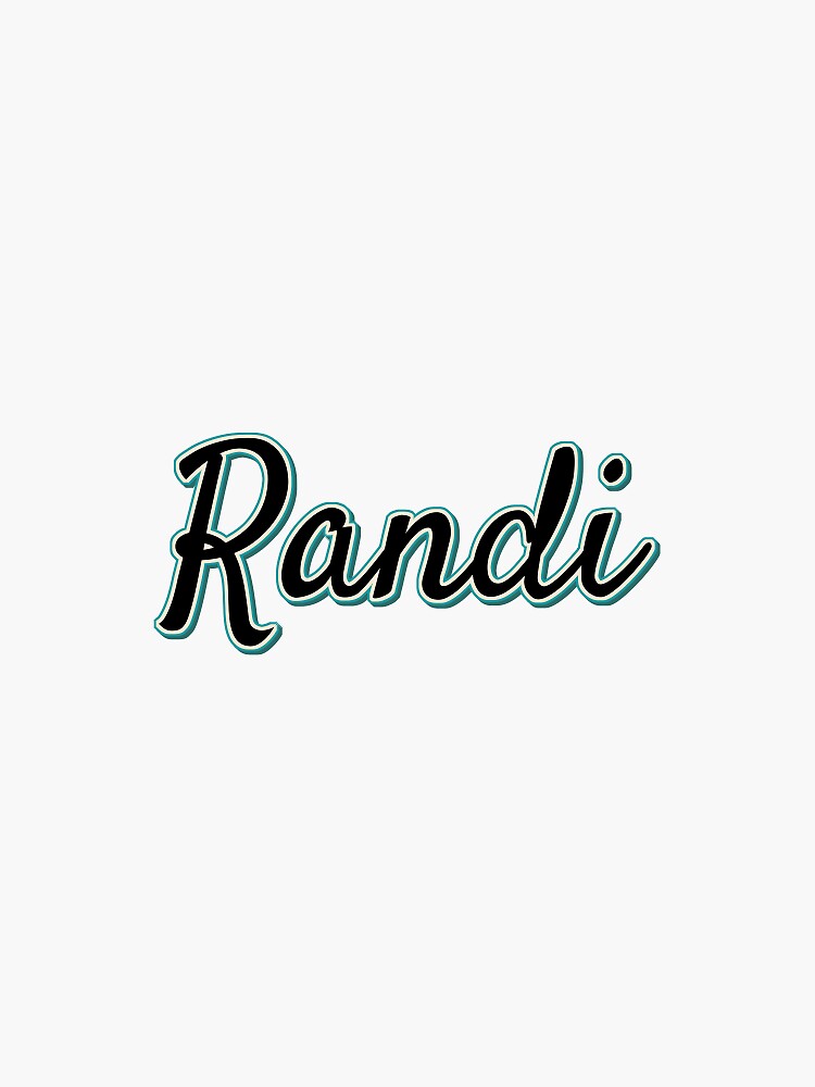 "Randi Name" Sticker by baileylevin | Redbubble