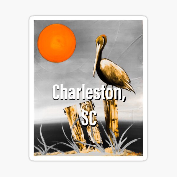 "Charleston SC" Sticker by barryknauff | Redbubble