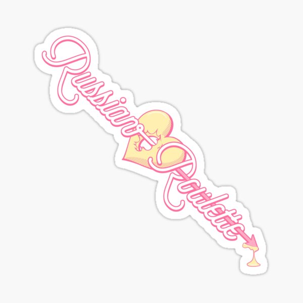 "RED VELVET RUSSIAN ROULETTE LOGO" Sticker for Sale by 99tae | Redbubble