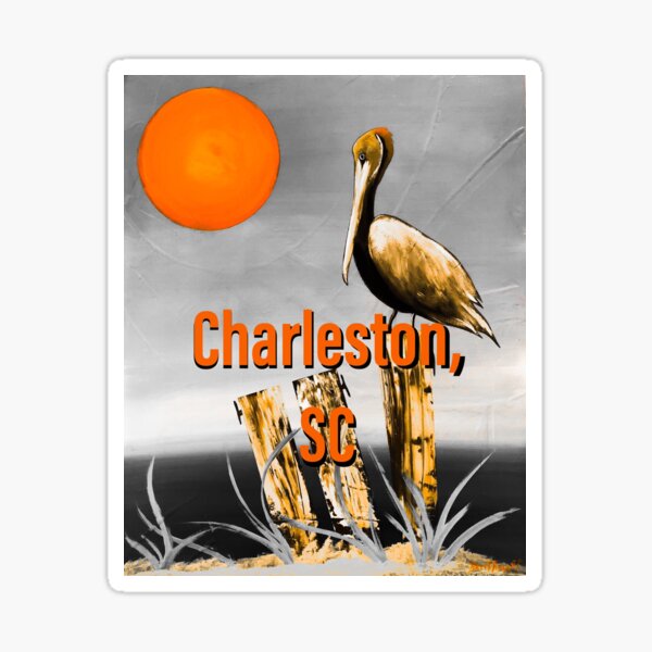 "Charleston SC" Sticker for Sale by barryknauff | Redbubble