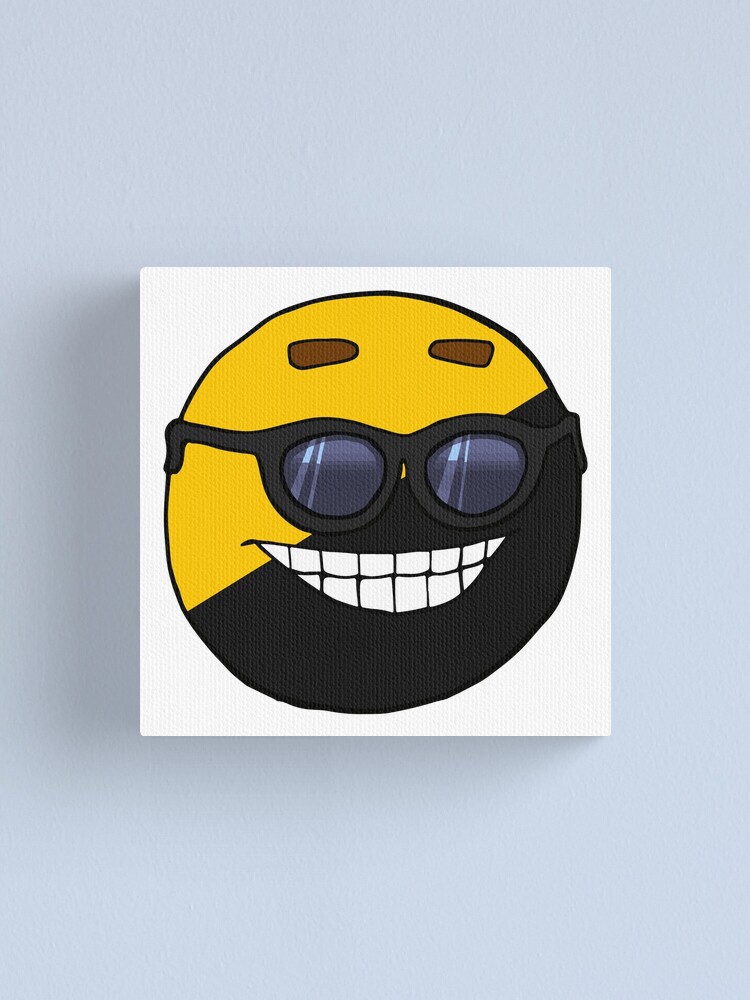"Ancap flag meme ball Memeballs and sunglasses yellow and black ...