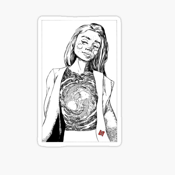 "''Naked Equilibrium''" Sticker for Sale by ElfoDrow | Redbubble