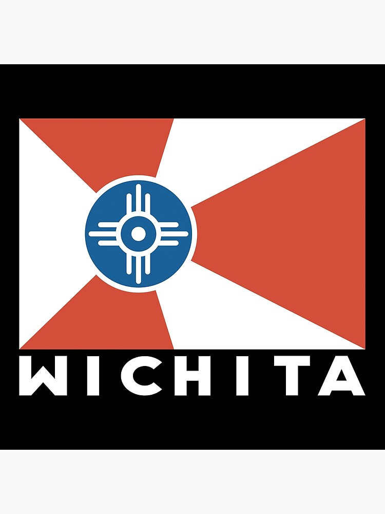 "Wichita / ICT Flag" Poster for Sale by OrangeSunStudio | Redbubble
