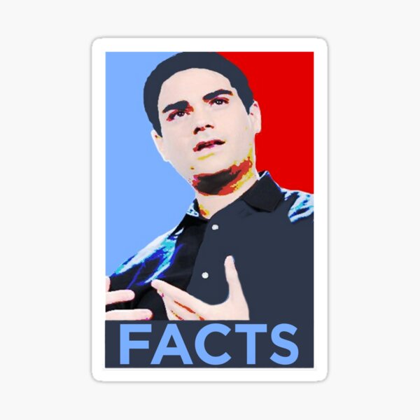 "Ben Shapiro 2024- "Facts"" Sticker for Sale by scotchtape101 | Redbubble