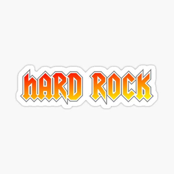 "Hard Rock" Sticker by Rockwell47 | Redbubble