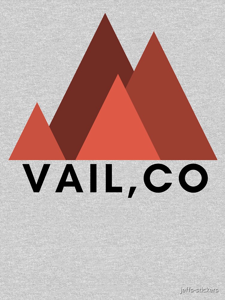 "Vail, CO" T-shirt for Sale by jeffs-stickers | Redbubble | vail t ...