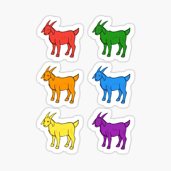 "Goat Sticker Pack Pattern" Sticker for Sale by suz-cat | Redbubble