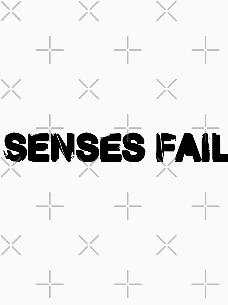 "senses fail logo" T-shirt for Sale by nuwandas | Redbubble | senses ...