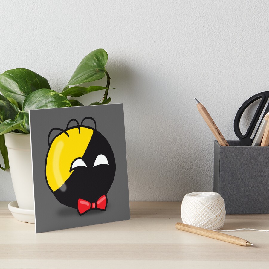 "Ancap Memeball PolandBall Anarchyball Bouncy Meme Ball yellow and ...