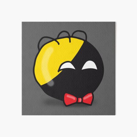 "Ancap Memeball PolandBall Anarchyball Bouncy Meme Ball yellow and ...