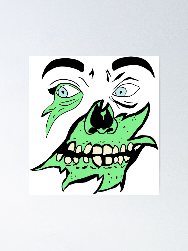 "Flesh Face" Poster by Punkinnonstop | Redbubble