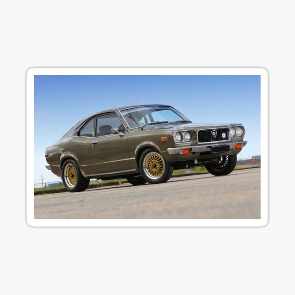 "MAZDA ORIGINAL RX3 CLASSIC ROTARY" Sticker by dragphotos | Redbubble
