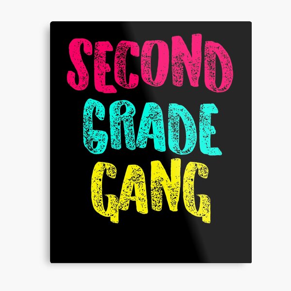 Lámina metálica «Diseño de segundo grado Segundo grado Gang Light Cute ...