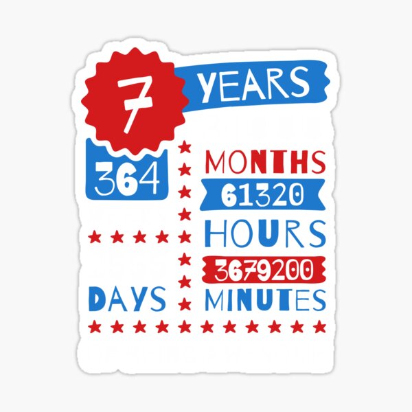 "7 Years Of Being Awesome - Amusing 7th Birthday Gift Selection For ...