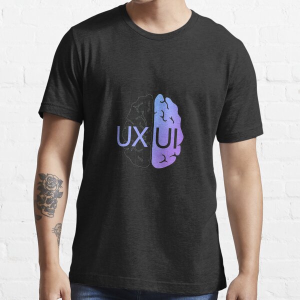 "UX/UI Designer Brain shirt" T-shirt for Sale by lbarreiras | Redbubble ...
