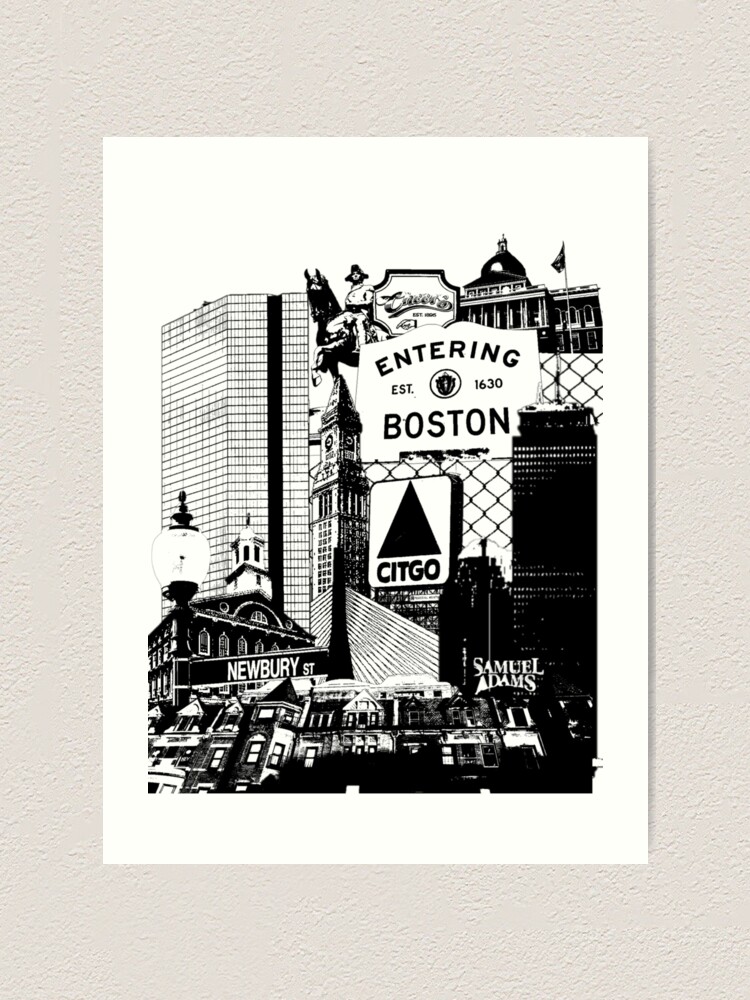 "Boston scenes and sights collage" Art Print for Sale by hurwitze17 ...