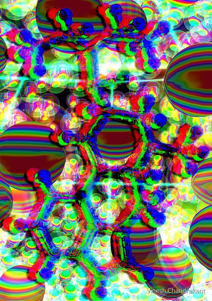 "Synthesis of the LSD Molecule" by Vinesh Chandrakant | Redbubble