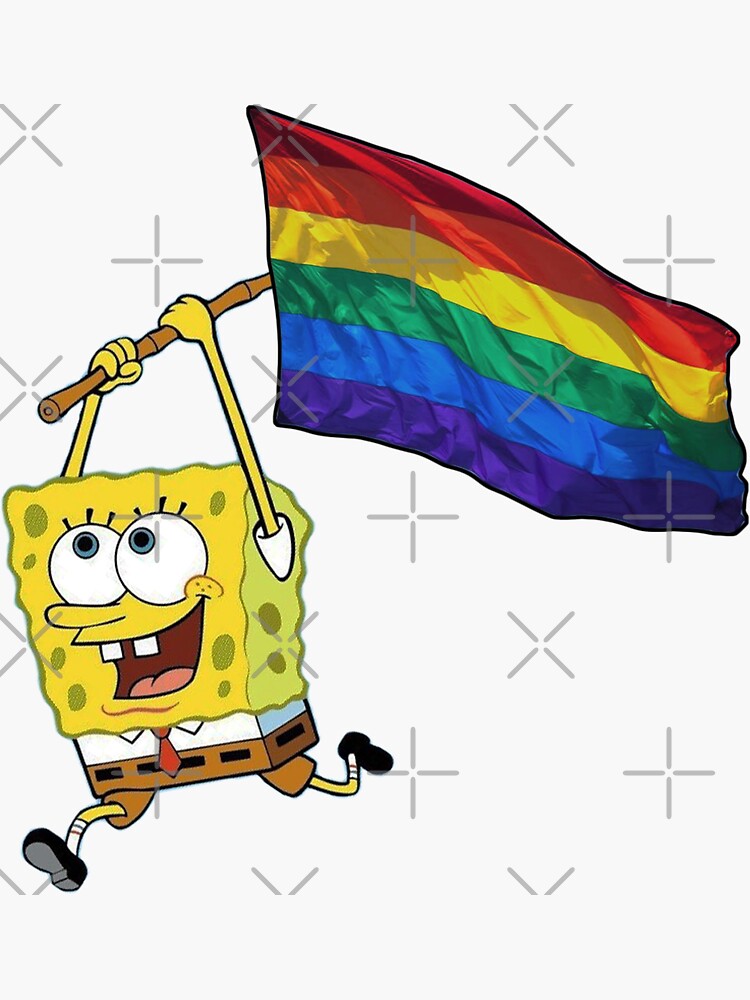 "Spongebob pride" Sticker by carinascott | Redbubble