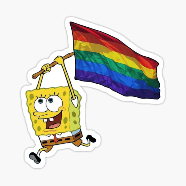 "Spongebob pride" Sticker by carinascott | Redbubble