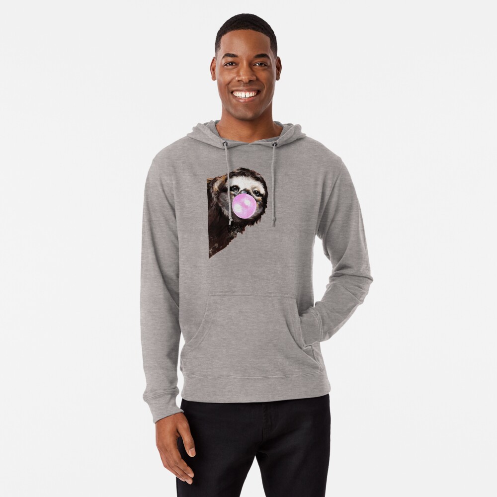 "Playful Sneaky Sloth with Bubble Gum" Photographic Print for Sale by ...