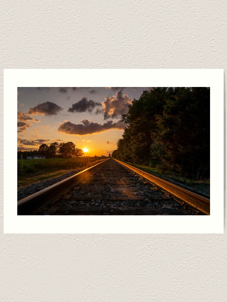 "Gold on the Rails" Art Print by thestormworks | Redbubble