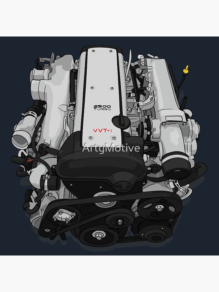 "1JZ Engine Sticker " Art Board Print for Sale by ArtyMotive | Redbubble