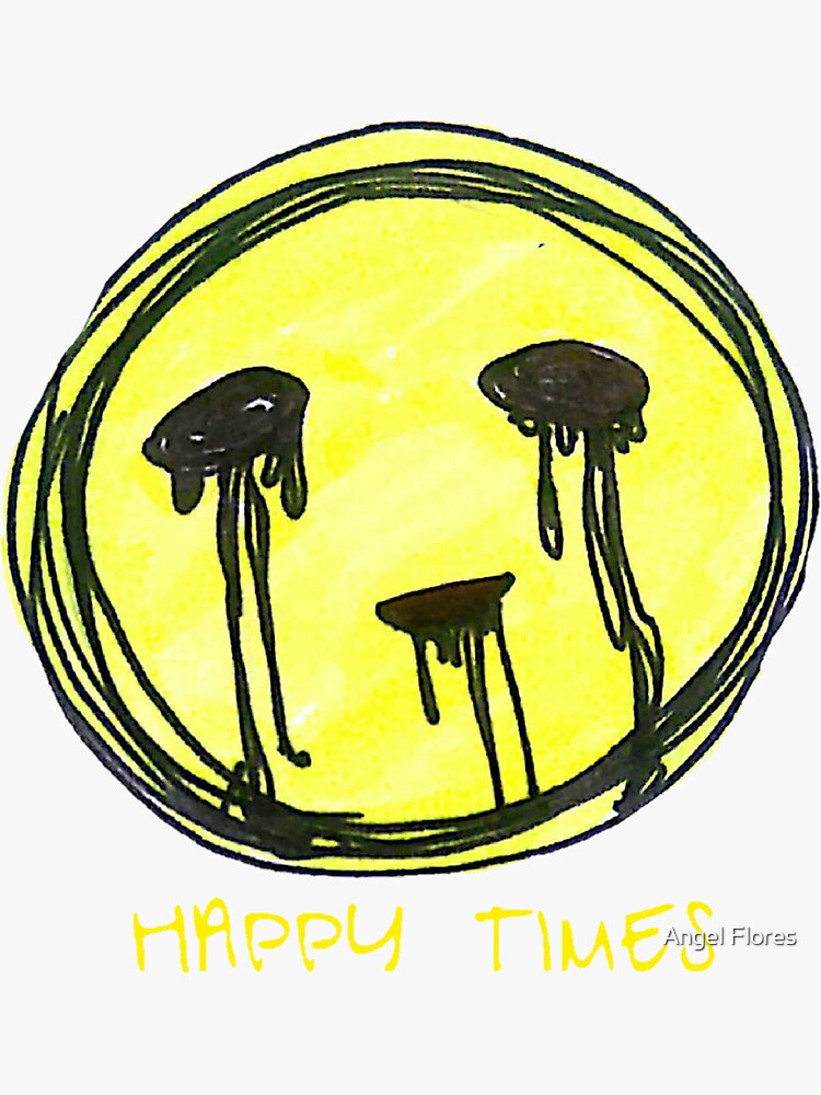 "Happy Times" Sticker by AngelicMelody | Redbubble