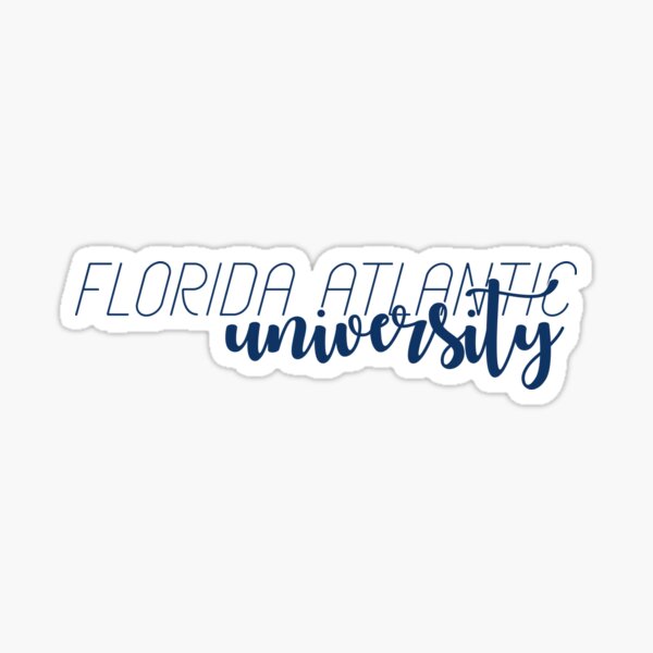 "florida atlantic university" Sticker for Sale by sflissler | Redbubble