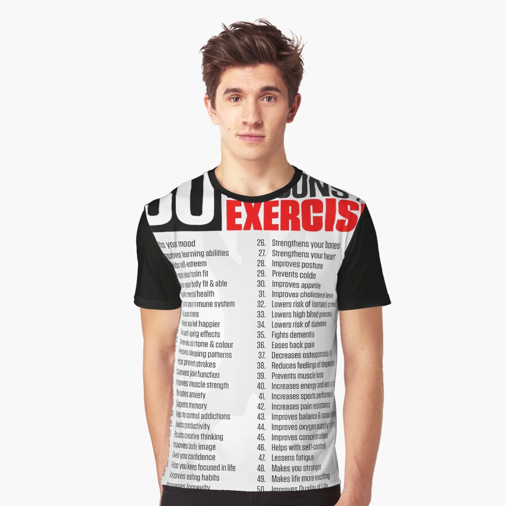 "50 Reasons To Exercise" Poster for Sale by superfitstuff | Redbubble