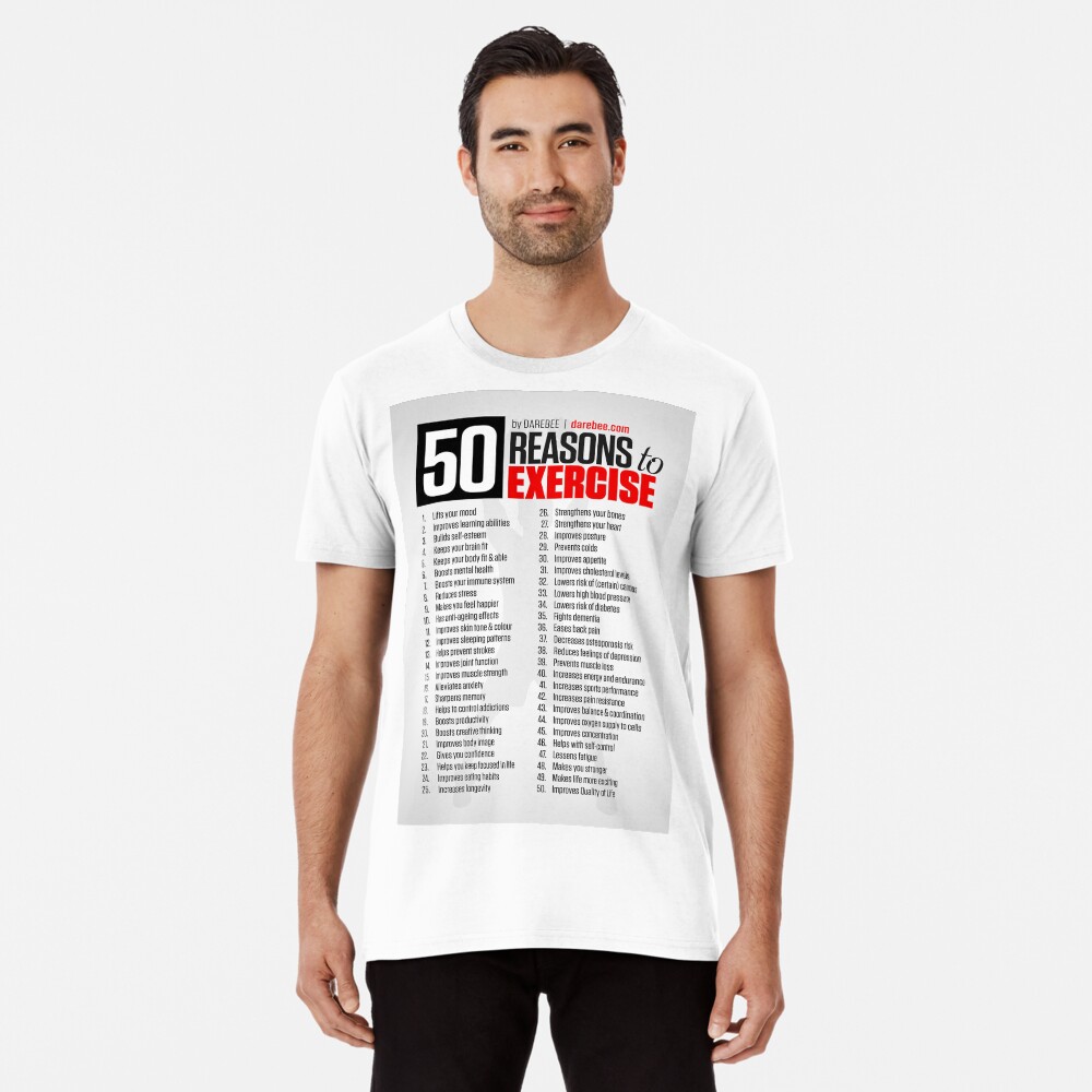"50 Reasons To Exercise" Poster for Sale by superfitstuff | Redbubble