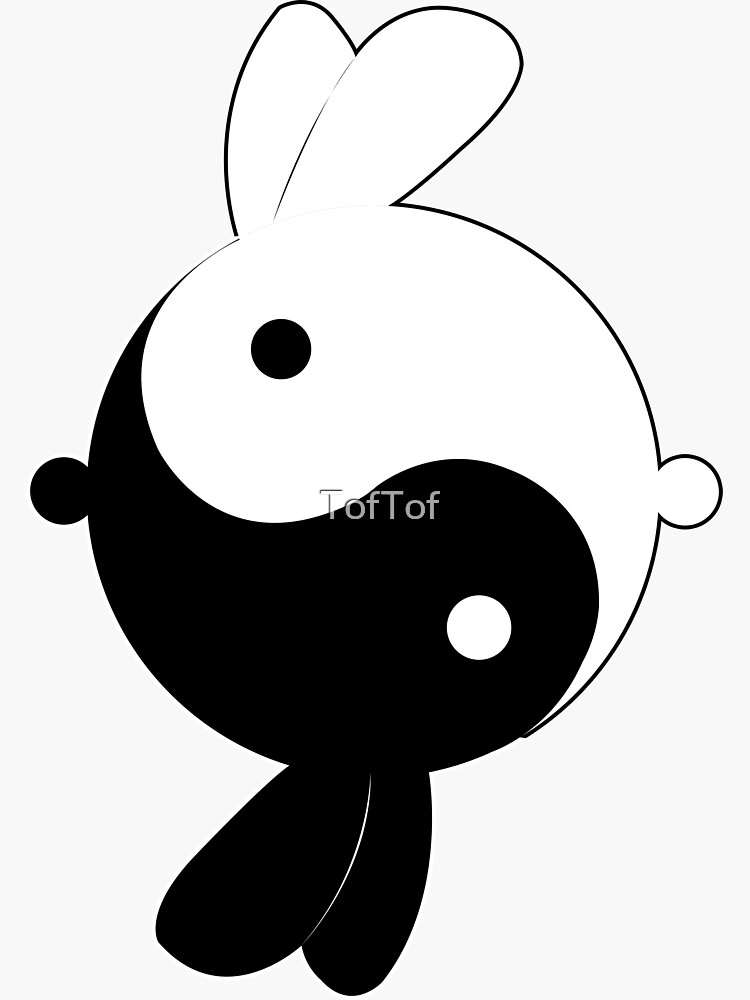 "Bunny Jin Jang" Sticker for Sale by TofTof | Redbubble