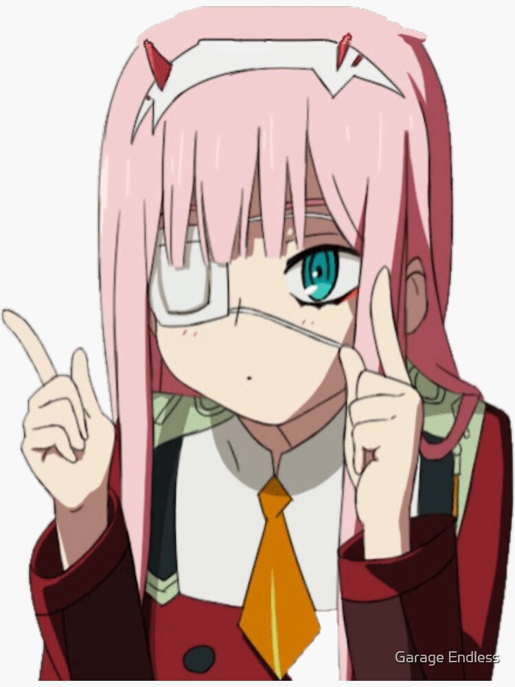 "Zero Two" Sticker by Connorh66 | Redbubble